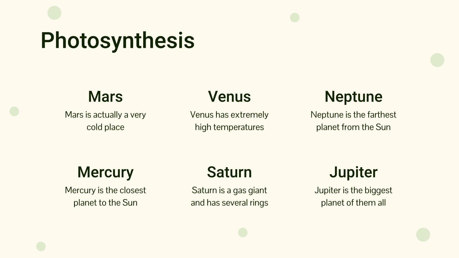 Cell Processes and Energy - Science | Google Slides & PPT