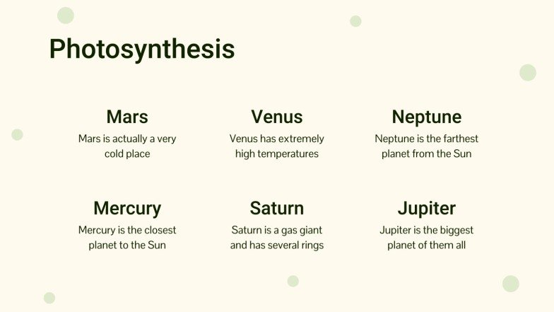 Cell Processes and Energy - Science | Google Slides & PPT