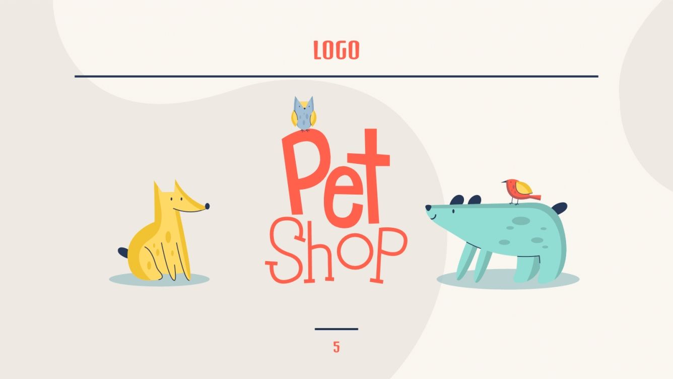 Pet Shop Branding Google Slides and PowerPoint Template