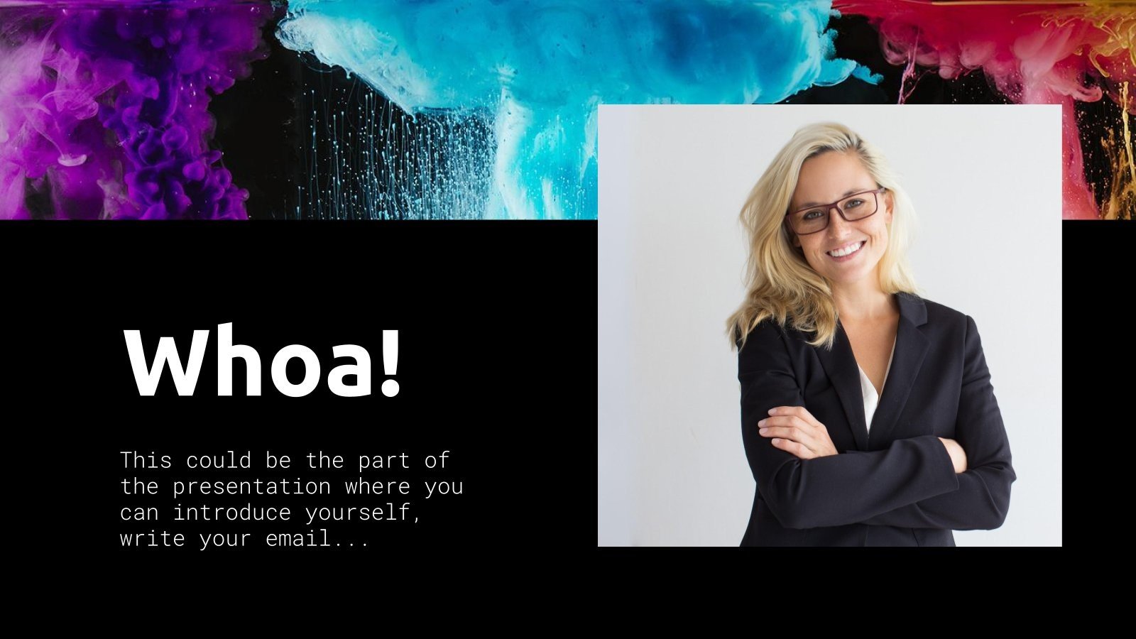 Colorful Ink Google Slides and PowerPoint Template