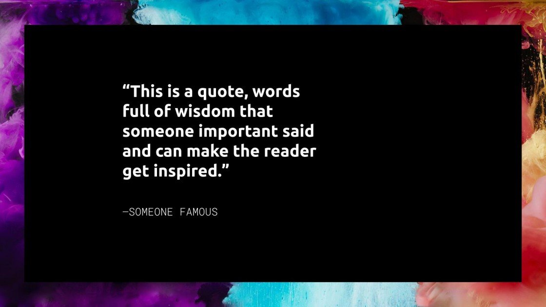 Colorful Ink Google Slides and PowerPoint Template