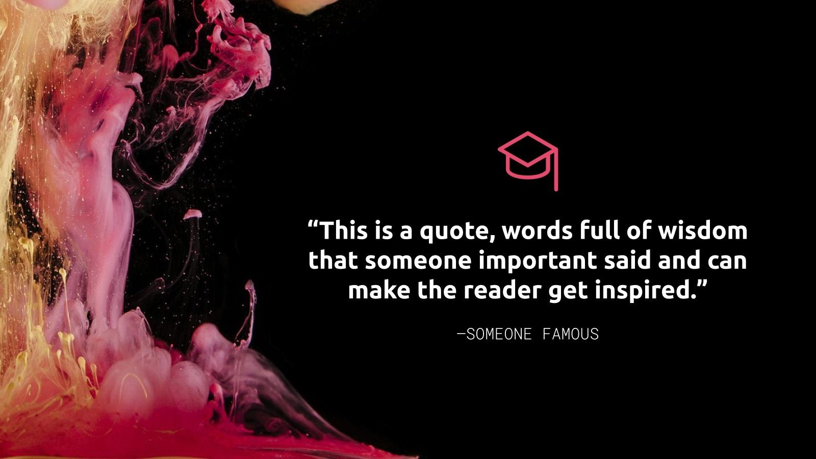 Colorful Ink Google Slides and PowerPoint Template