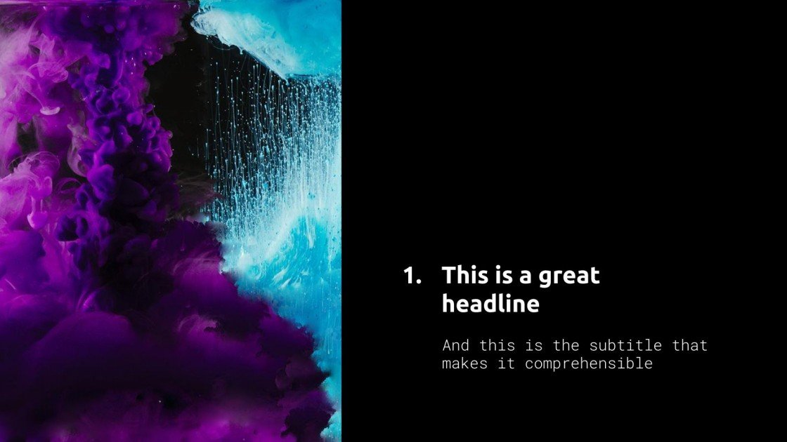 Colorful Ink Google Slides and PowerPoint Template