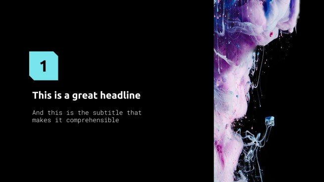 Colorful Ink Google Slides and PowerPoint Template