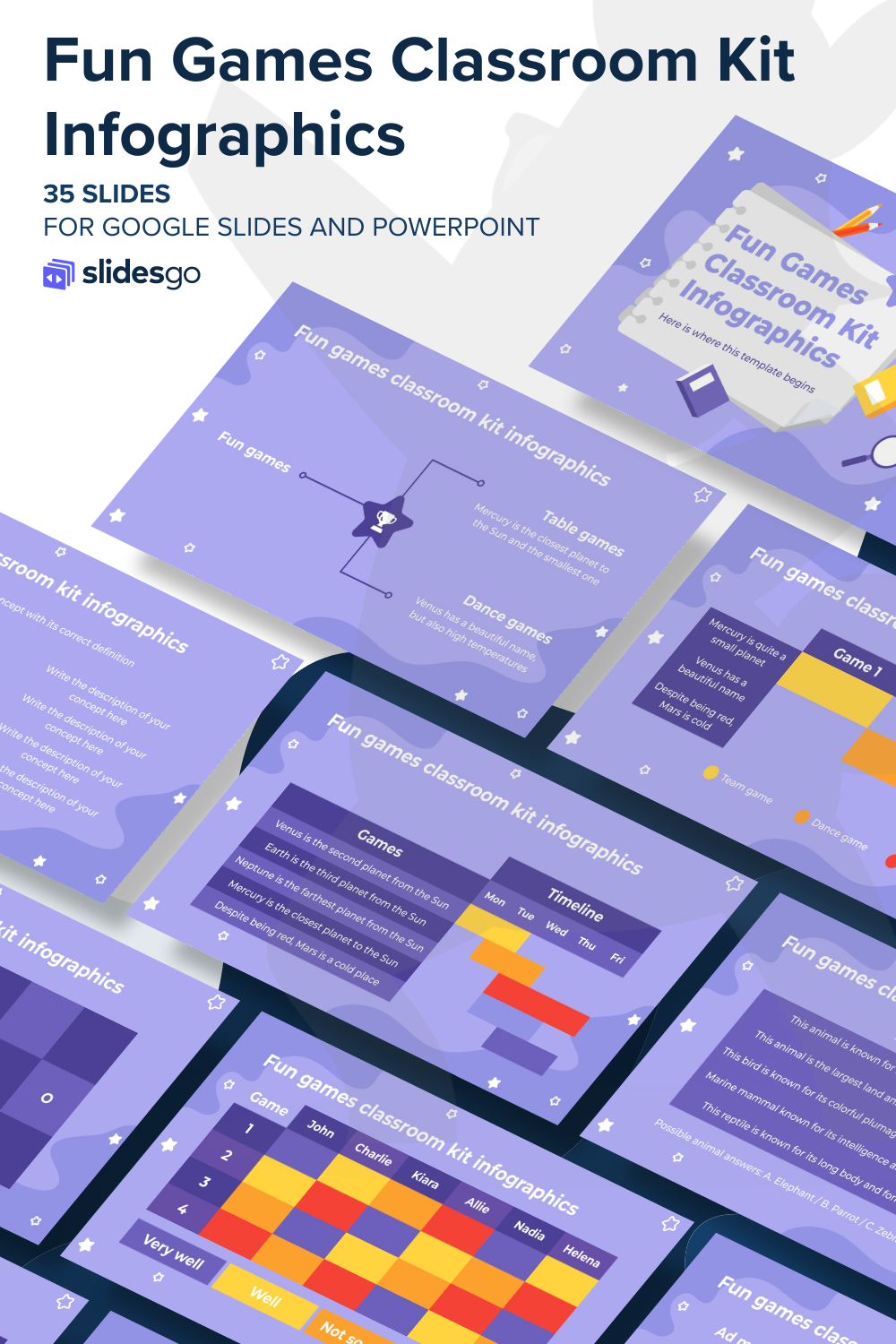 Fun Games Classroom Kit Infographics | Google Slides