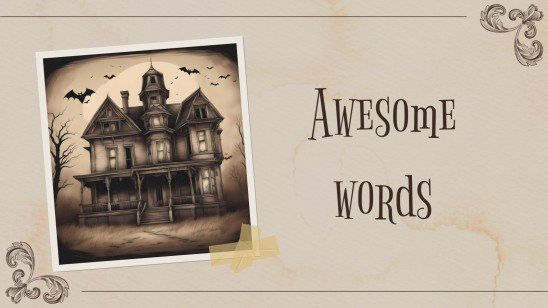 Vintage Style Victorian Haunted House | Google Slides