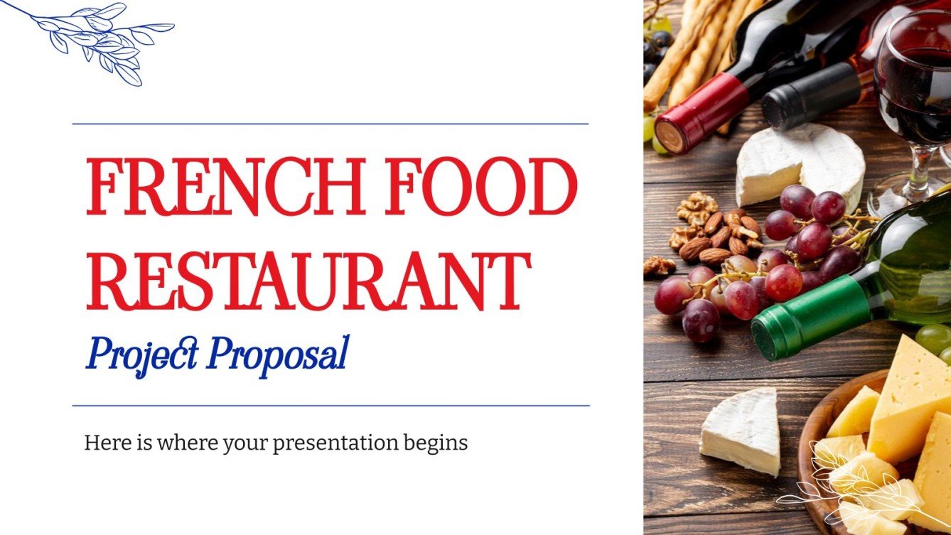 French Food Restaurant Project Proposal | Google Slides