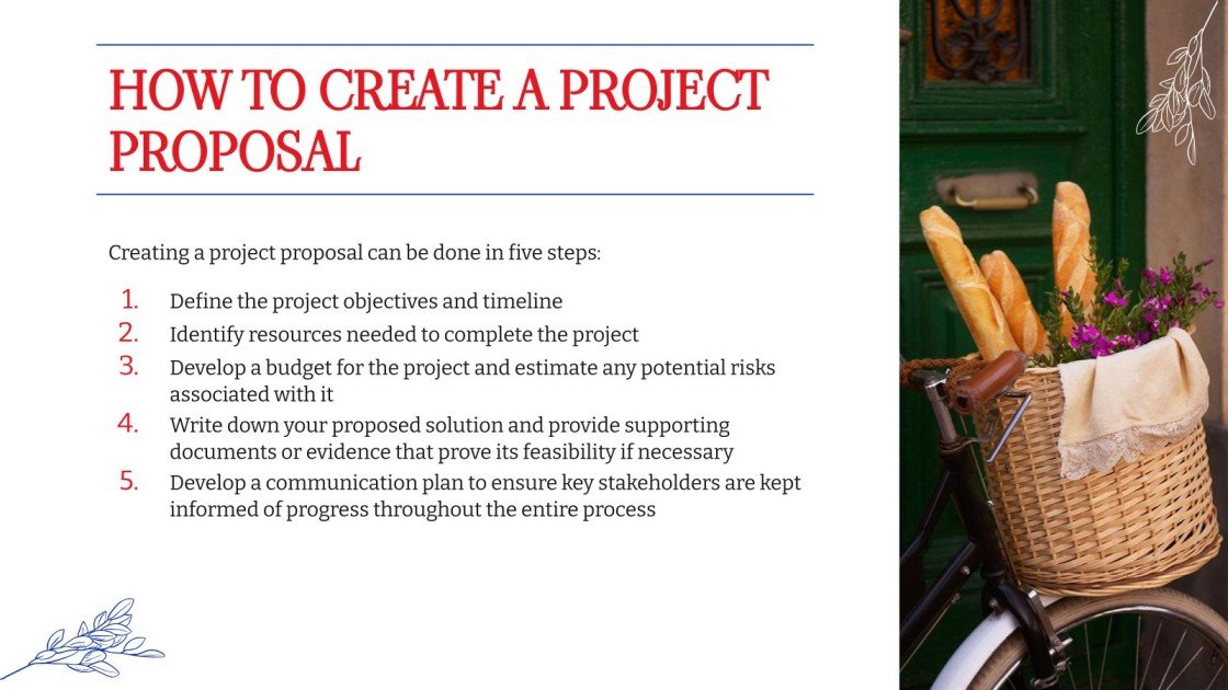 French Food Restaurant Project Proposal | Google Slides