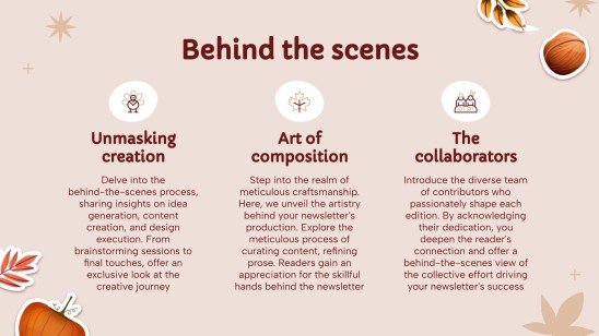 Happy Thanksgiving Newsletter | Google Slides & PPT