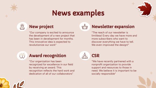 Happy Thanksgiving Newsletter | Google Slides & PowerPoint