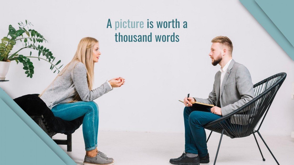 Blue Communication Google Slides and PowerPoint Template