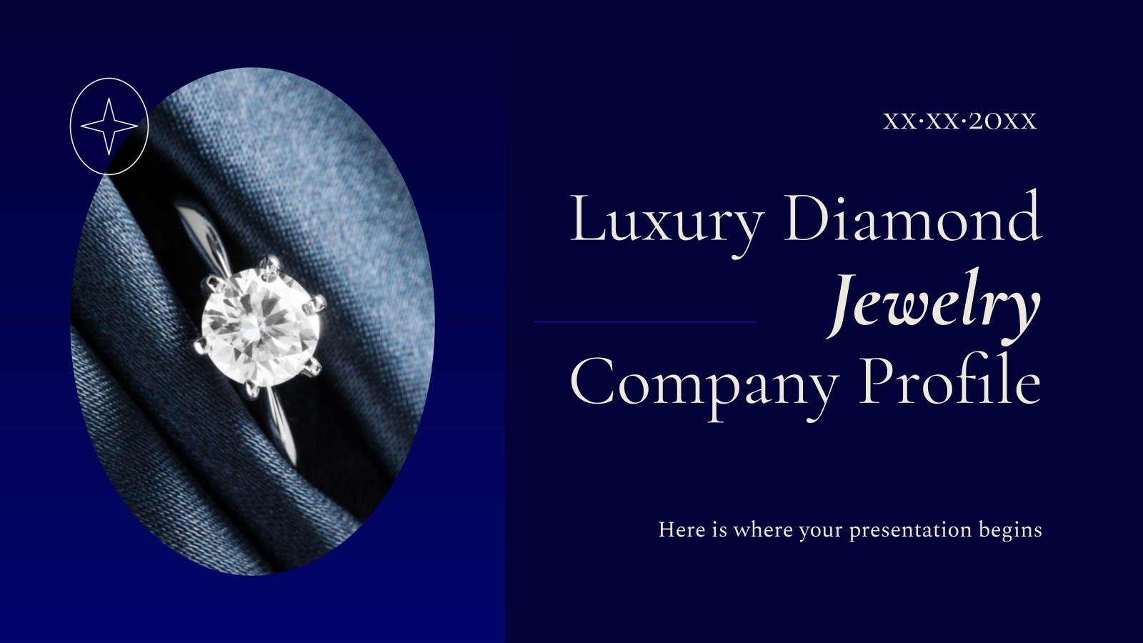 Luxury Diamond Jewelry Company Profile | Google Slides