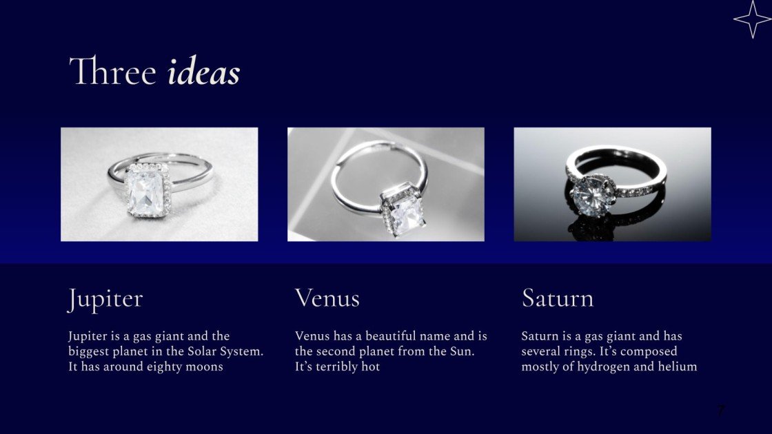 Luxury Diamond Jewelry Company Profile | Google Slides