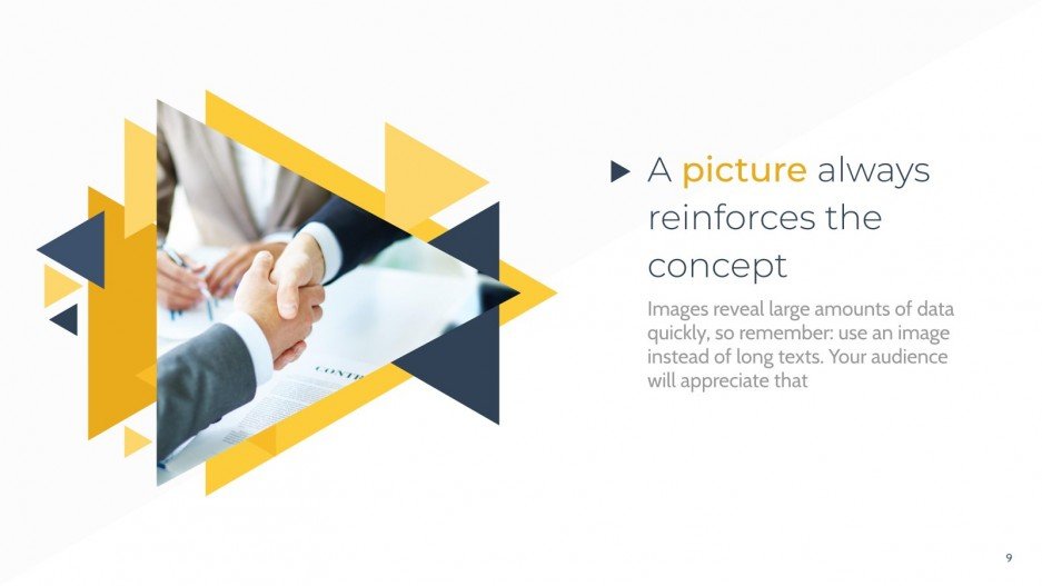 Yellow Abstract Business Google Slides and PowerPoint Template