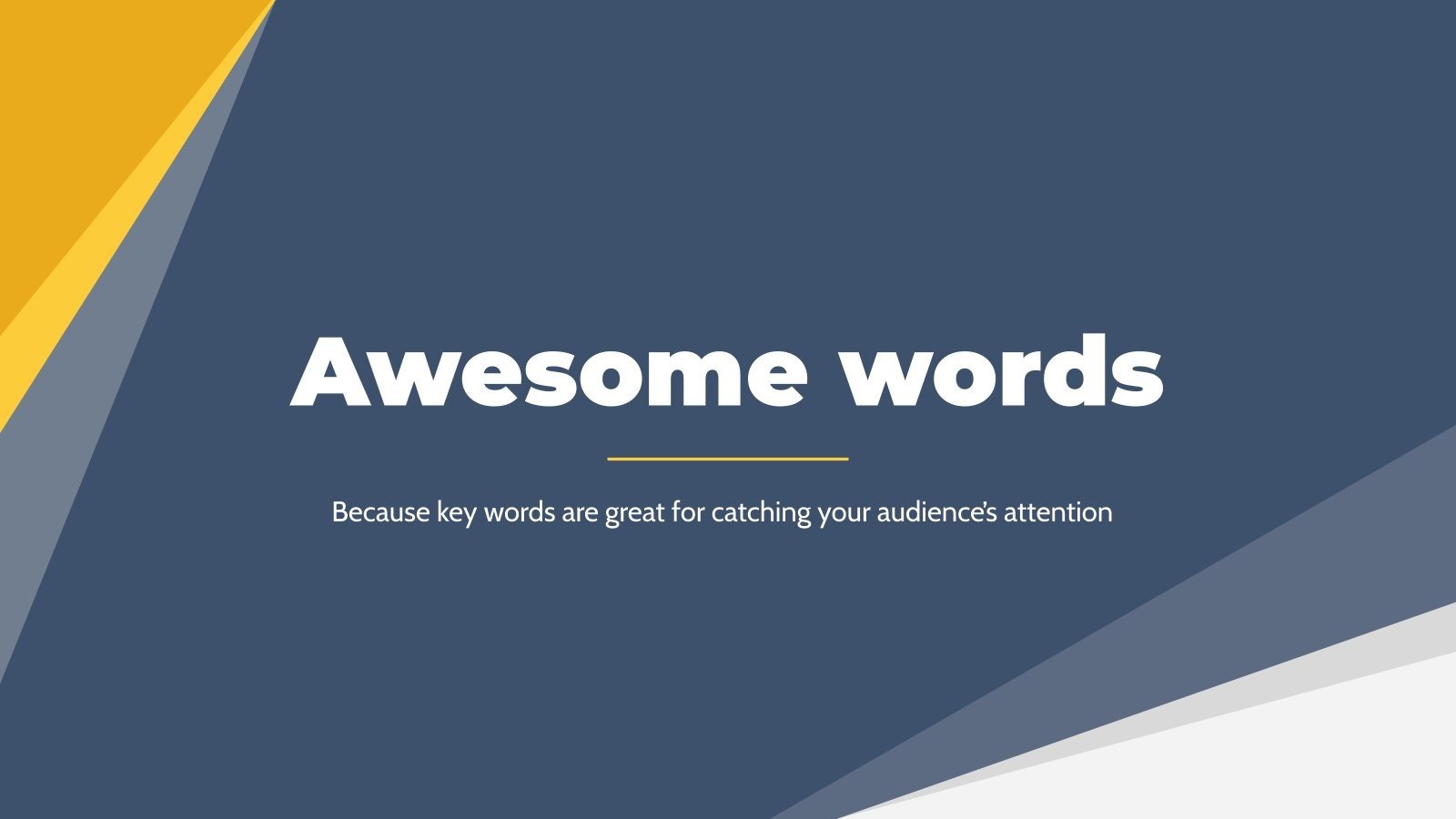 Yellow Abstract Business Google Slides and PowerPoint Template