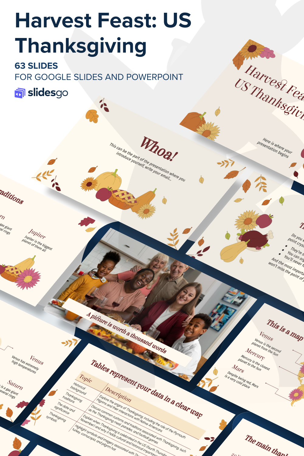 Harvest Feast: US Thanksgiving | Google Slides & PowerPoint