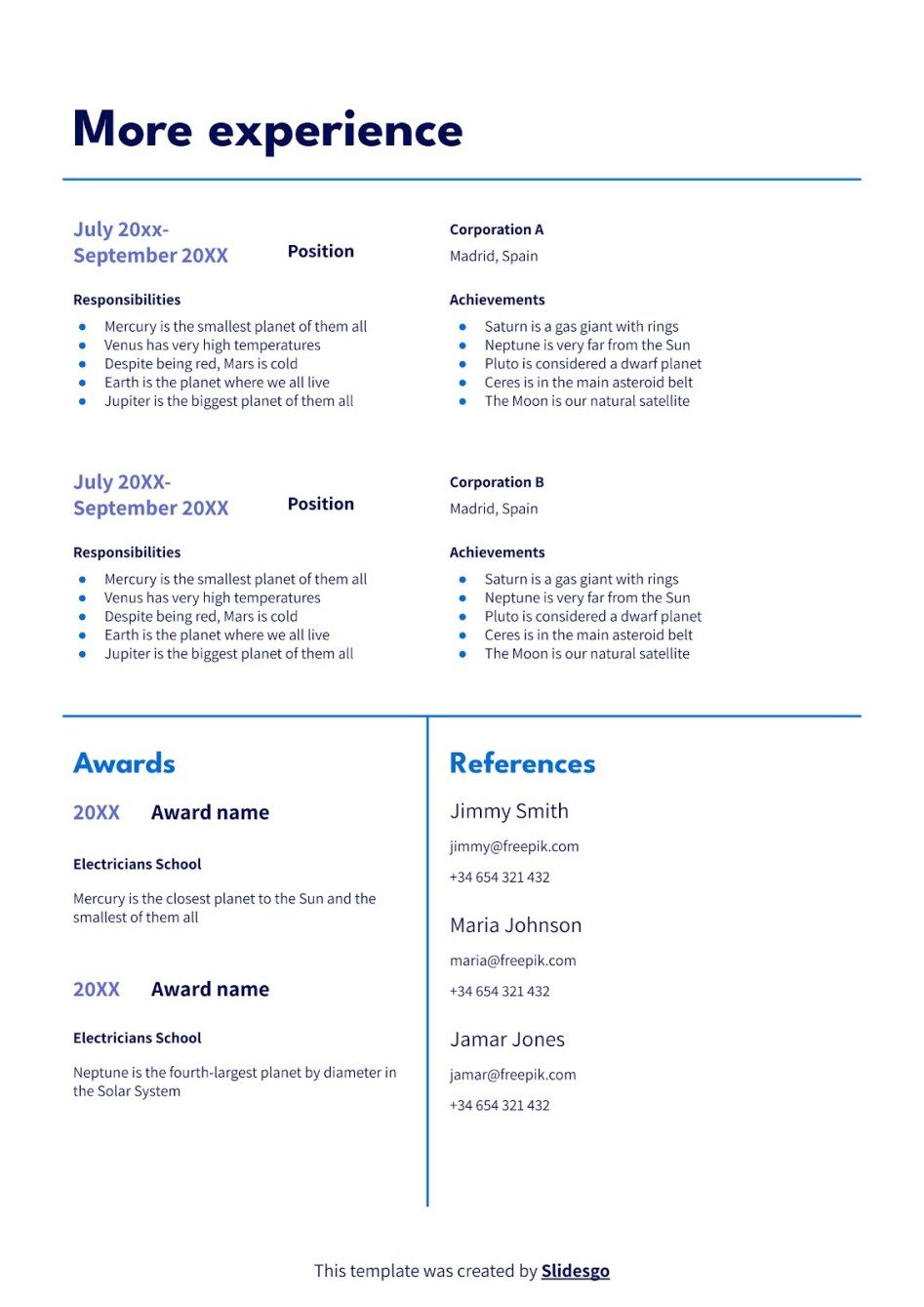 Immigration Consultant CV | Google Slides & PowerPoint