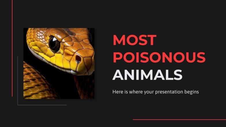 Most Poisonous Animals | Google Slides & PowerPoint
