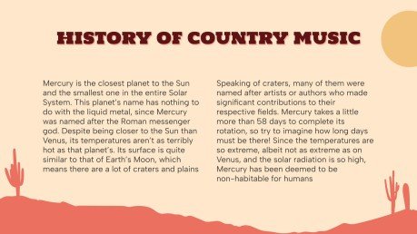 Country Music | Google Slides and PowerPoint