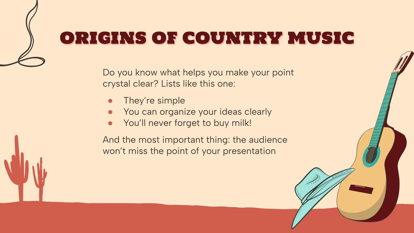 Country Music | Google Slides and PowerPoint