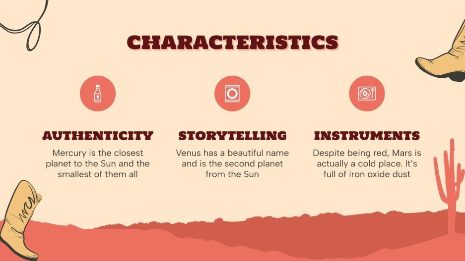 Country Music | Google Slides and PowerPoint