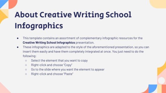 Creative Writing School Infographics | Google Slides