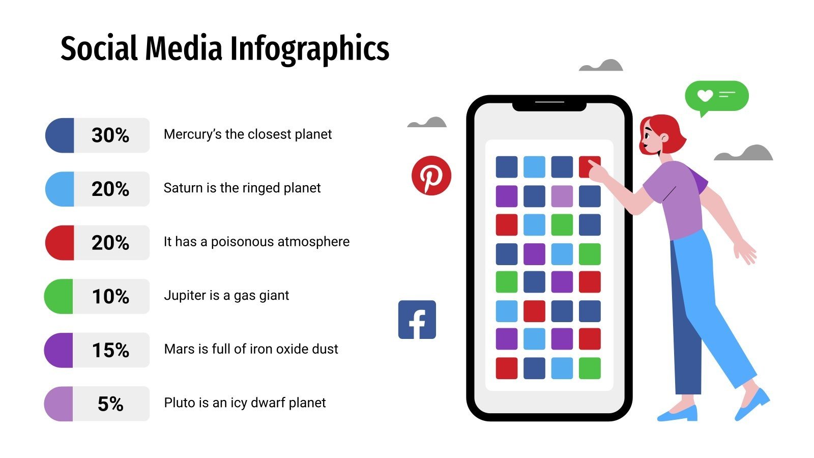 Free Social Media Infographics for Google Slides and PowerPoint