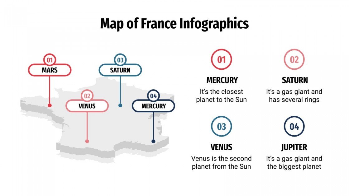 Map of France Infographics for Google Slides and PowerPoint
