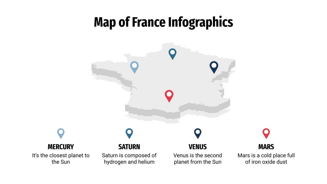 Map of France Infographics for Google Slides and PowerPoint