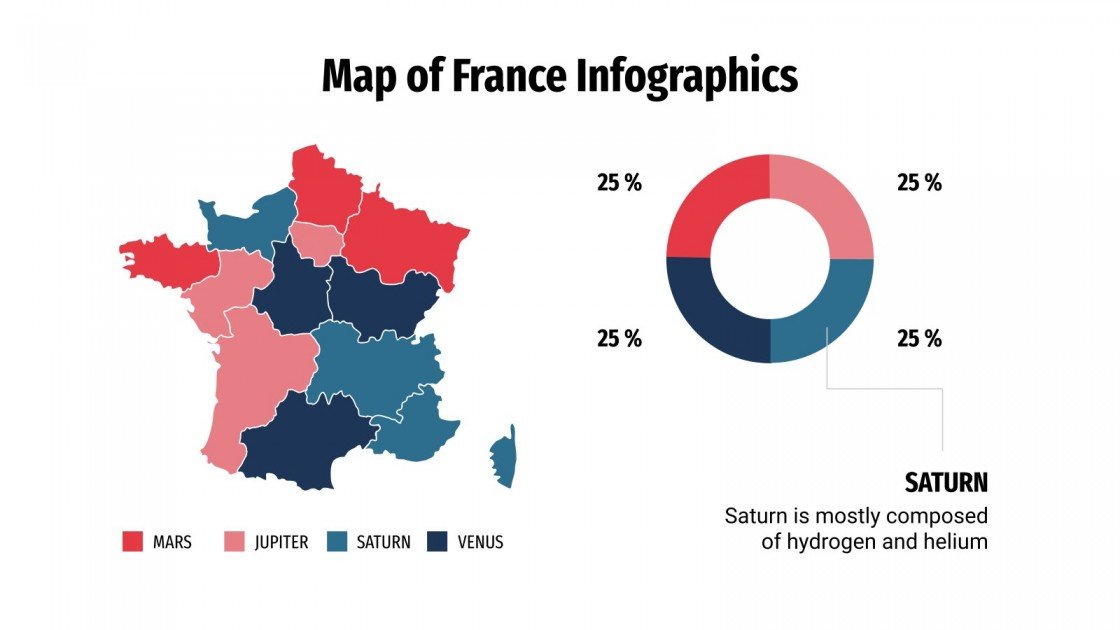 Map of France Infographics for Google Slides and PowerPoint