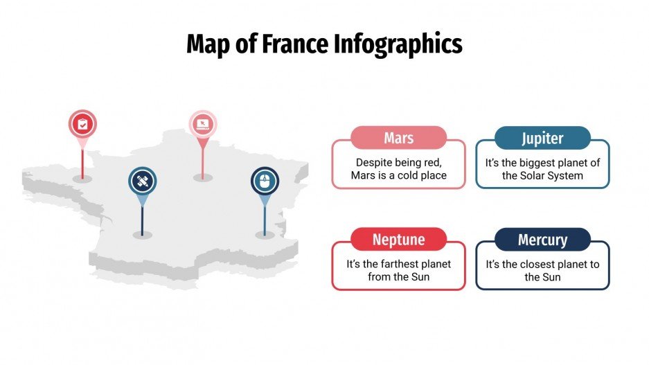 Map of France Infographics for Google Slides and PowerPoint