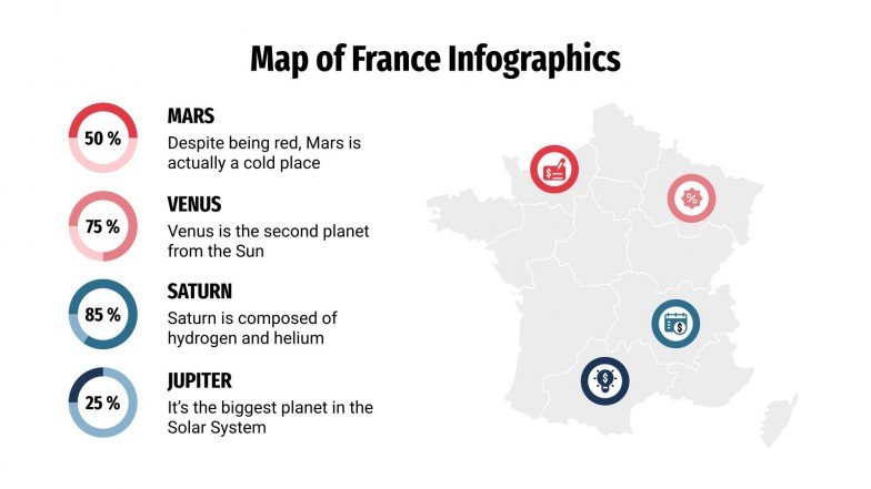 Map of France Infographics for Google Slides and PowerPoint