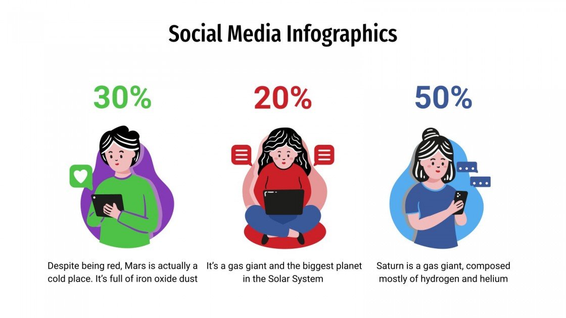 Free Social Media Infographics for Google Slides and PowerPoint