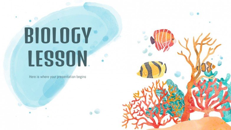 Templates about fish for Google Slides and PowerPoint