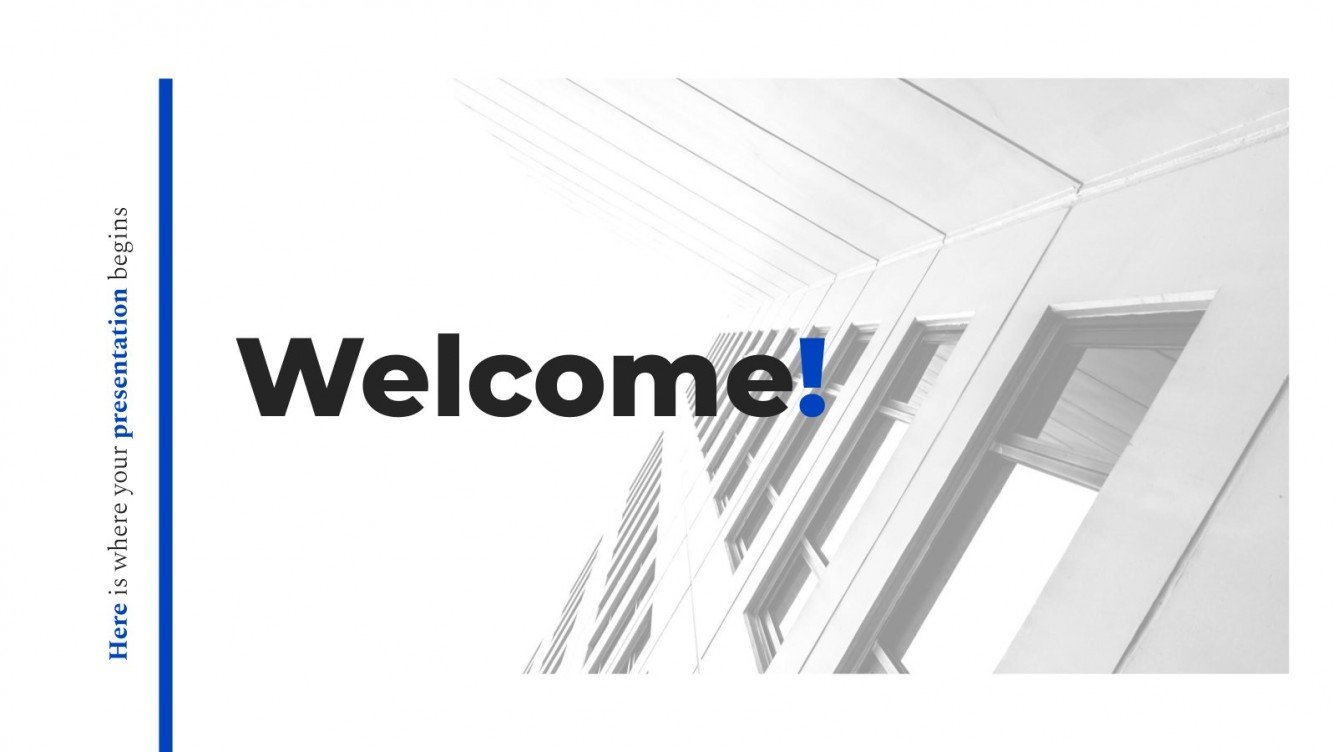 Elegant Blue Google Slides and PowerPoint Template