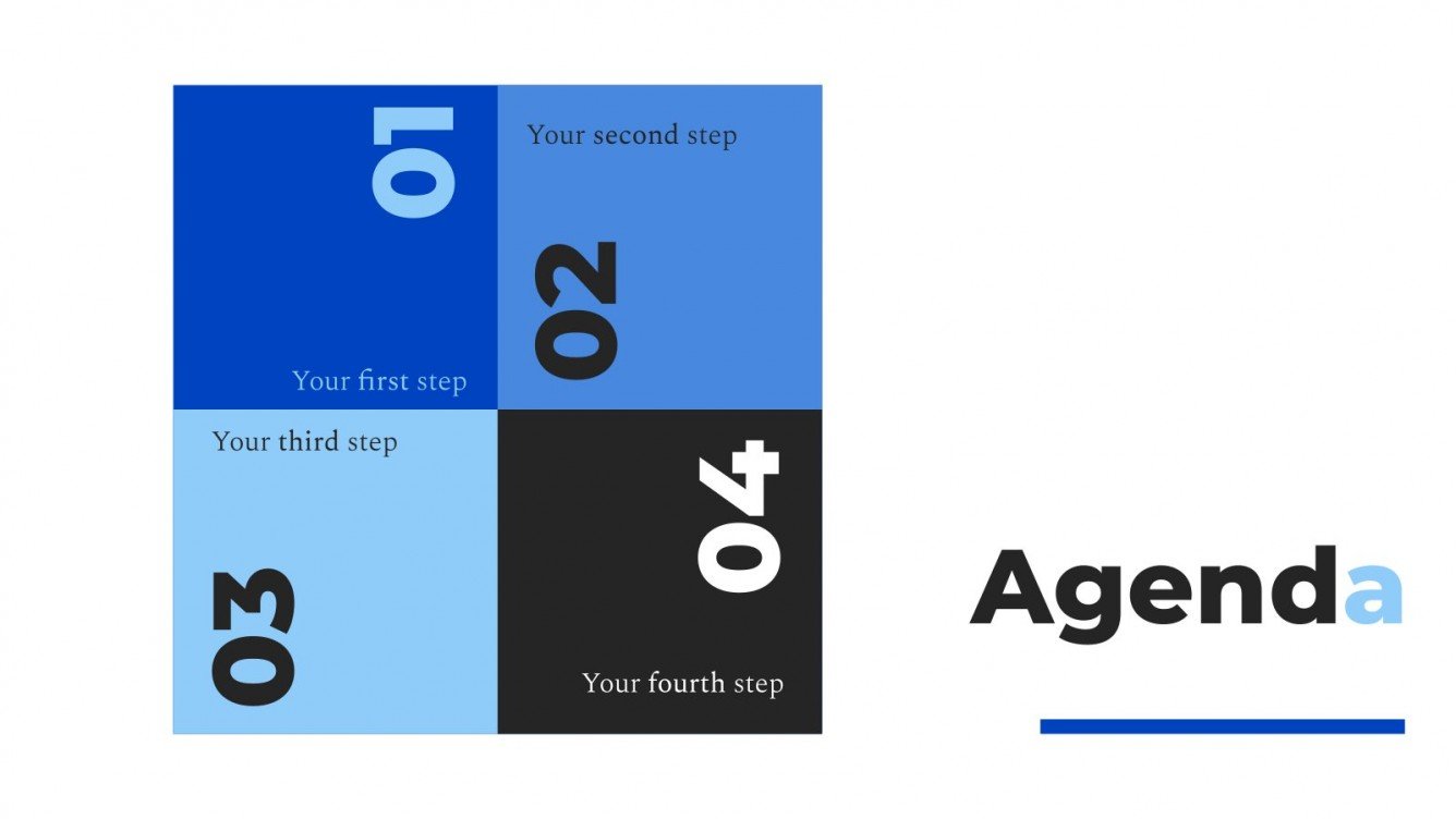 Elegant Blue Google Slides and PowerPoint Template