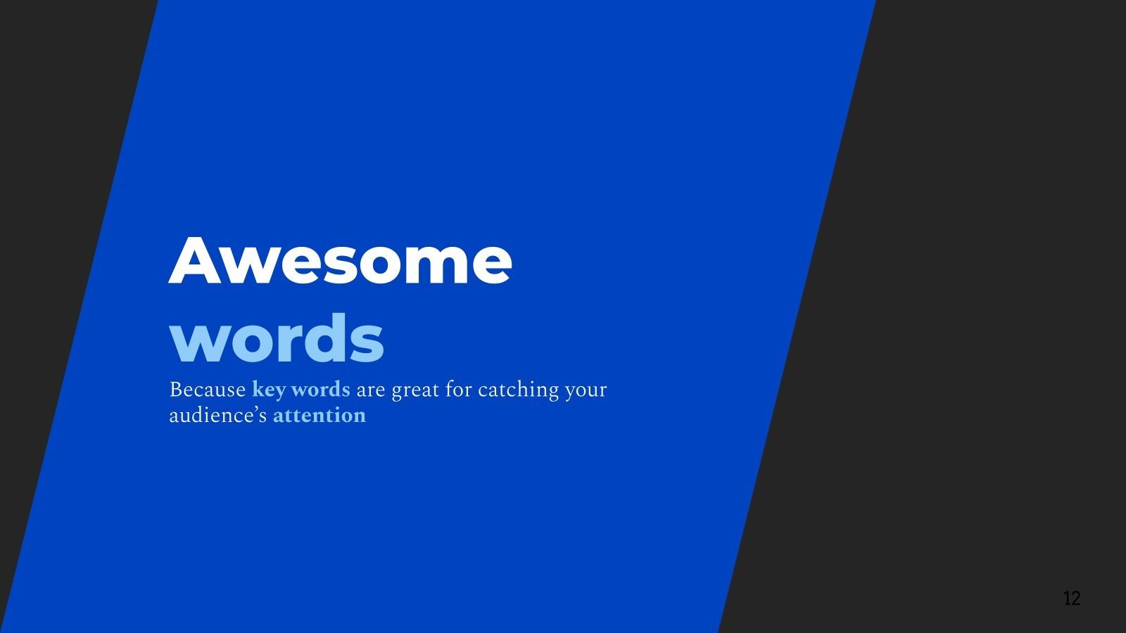Elegant Blue Google Slides and PowerPoint Template
