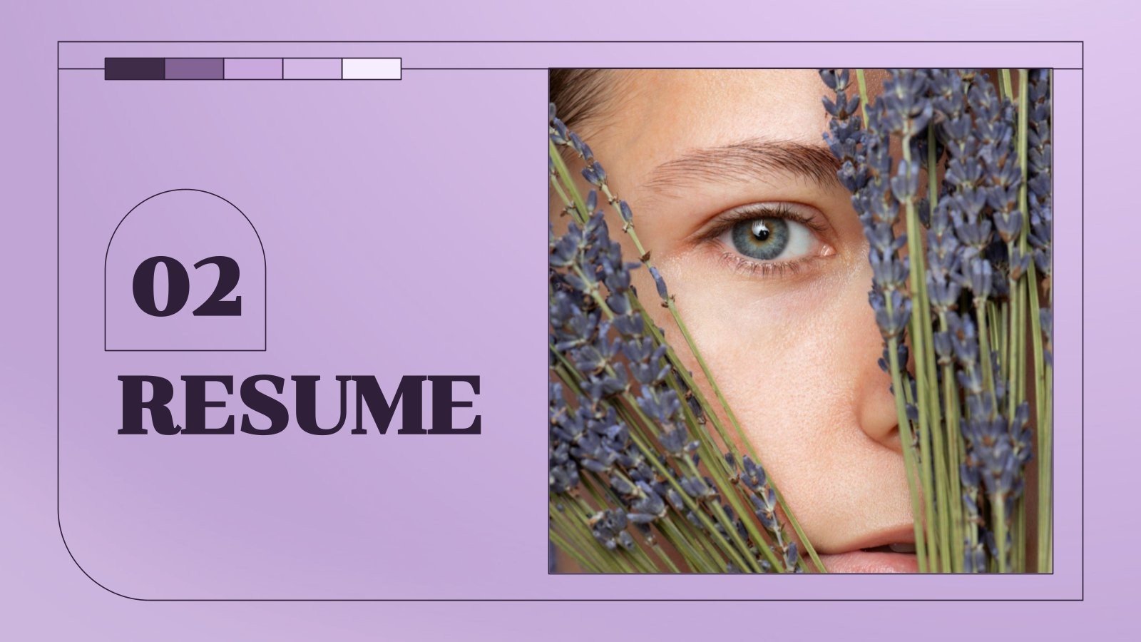 Formal Lavender Portfolio Presentation