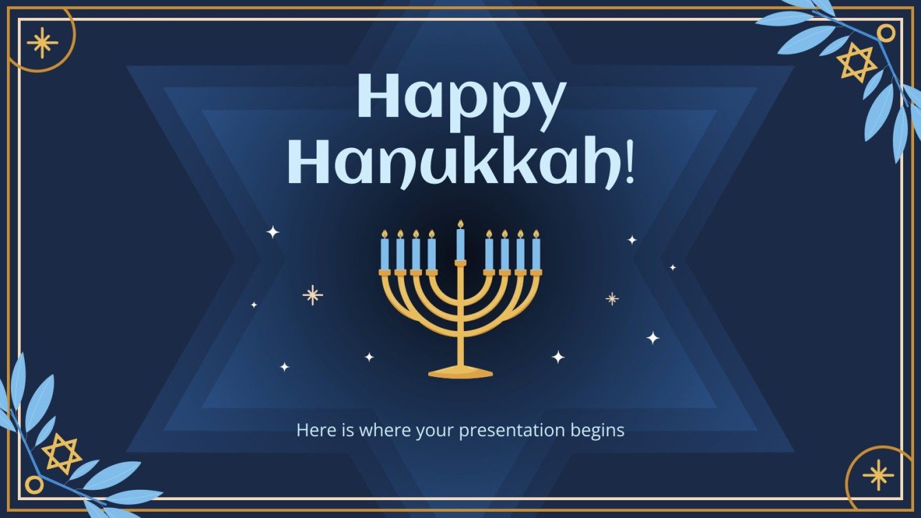 Happy Hanukkah! | Google Slides & PowerPoint template