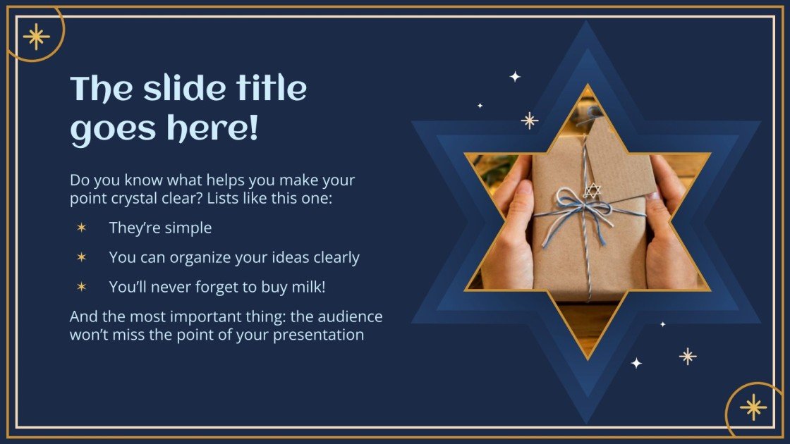 Happy Hanukkah! | Google Slides & PowerPoint template