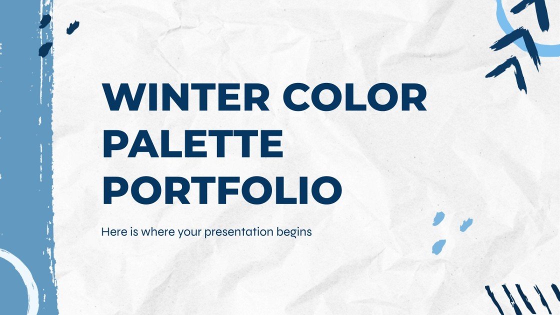 Winter Color Palette Portfolio Presentation