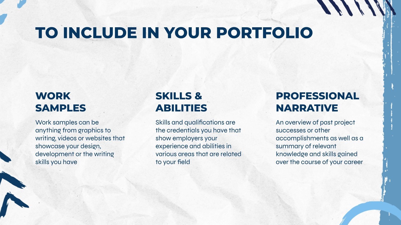 Winter Color Palette Portfolio Presentation