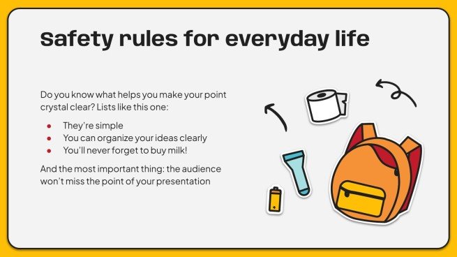 Safety Rules and Emergency Preparedness | Google Slides
