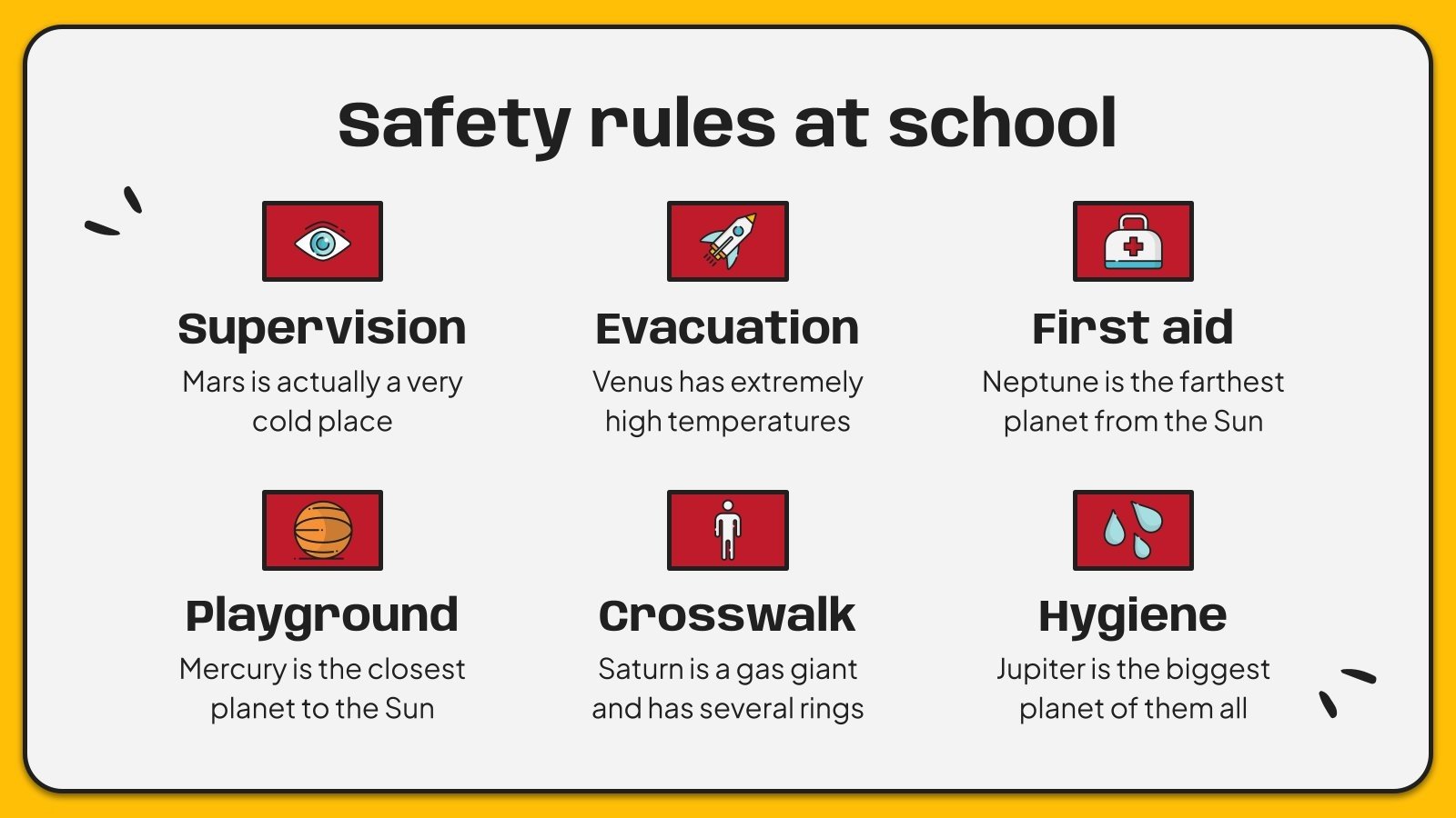 Safety Rules and Emergency Preparedness | Google Slides