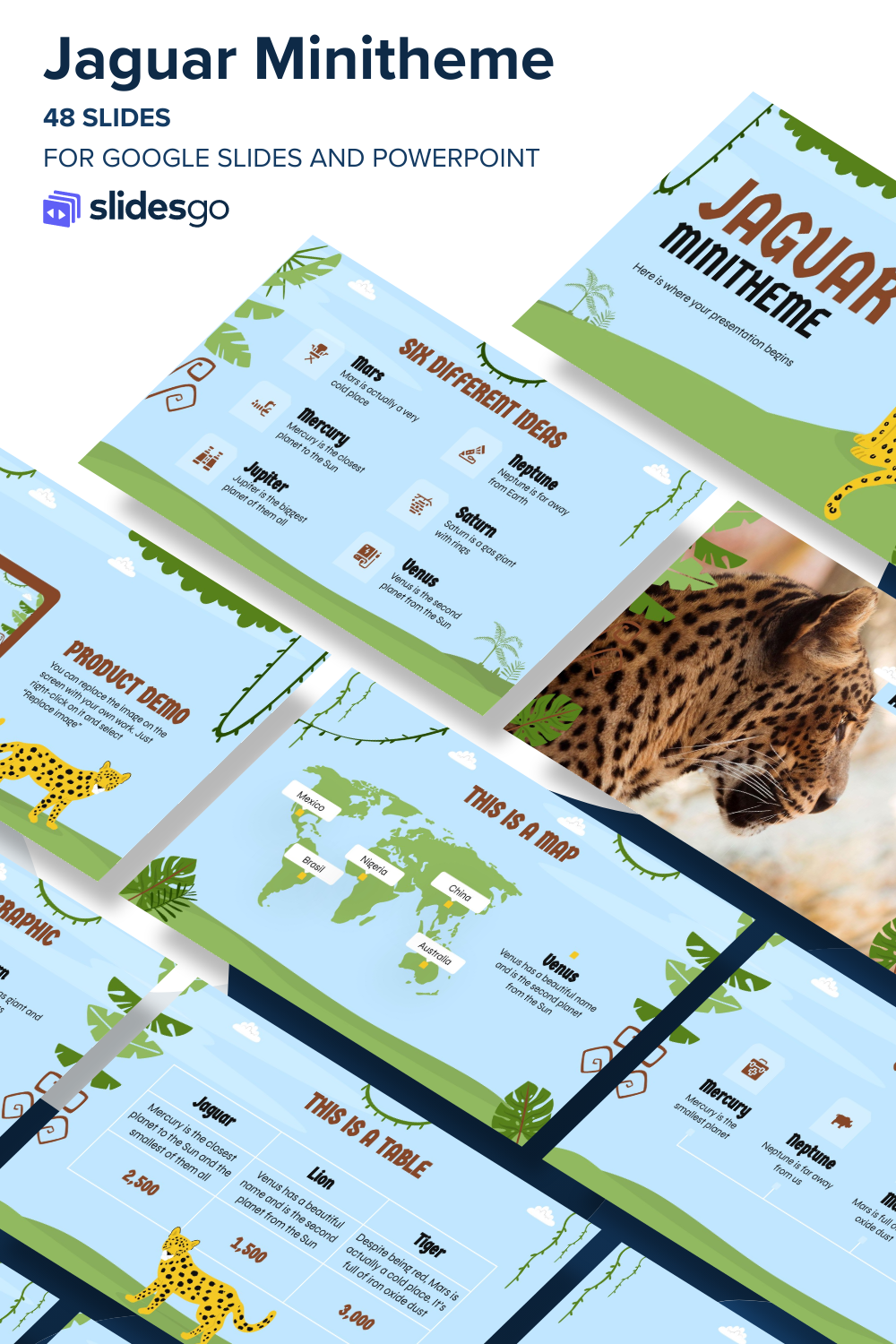 Jaguar Minitheme | Google Slides & PowerPoint template