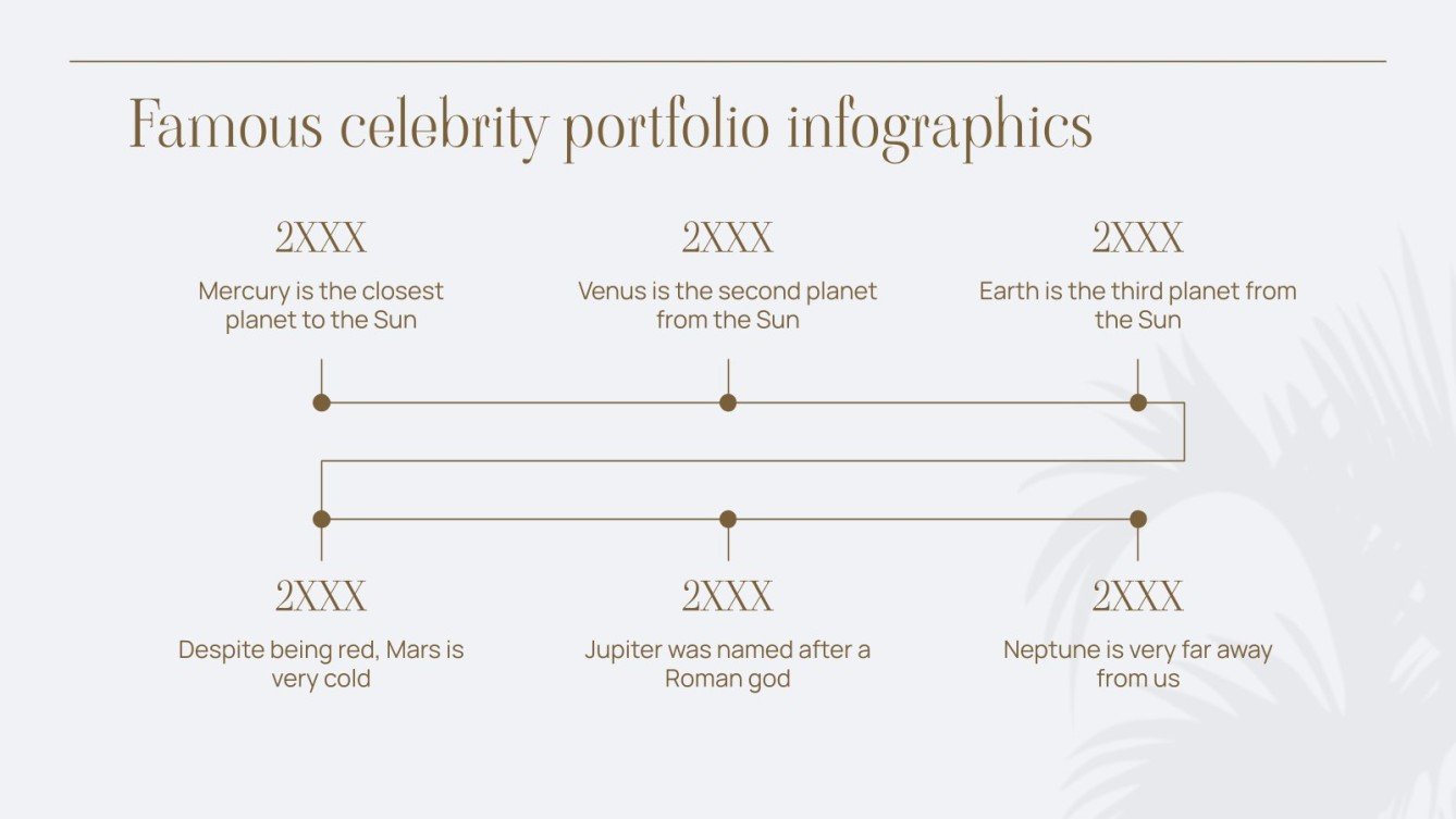 Famous Celebrity Portfolio Infographics | Google Slides