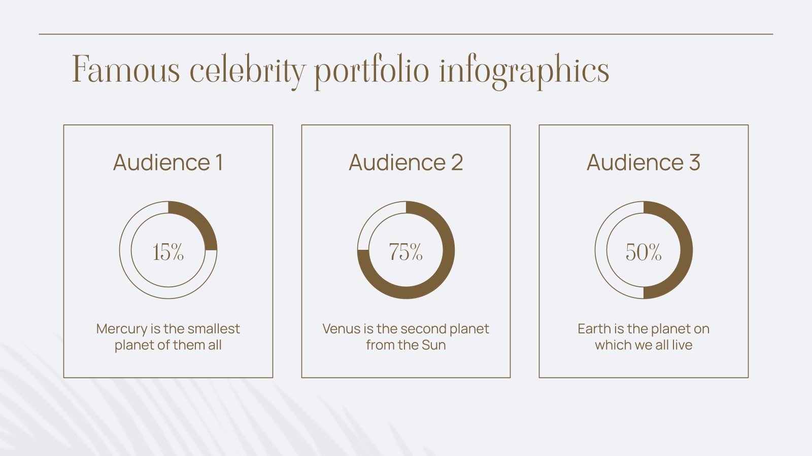 Famous Celebrity Portfolio Infographics | Google Slides