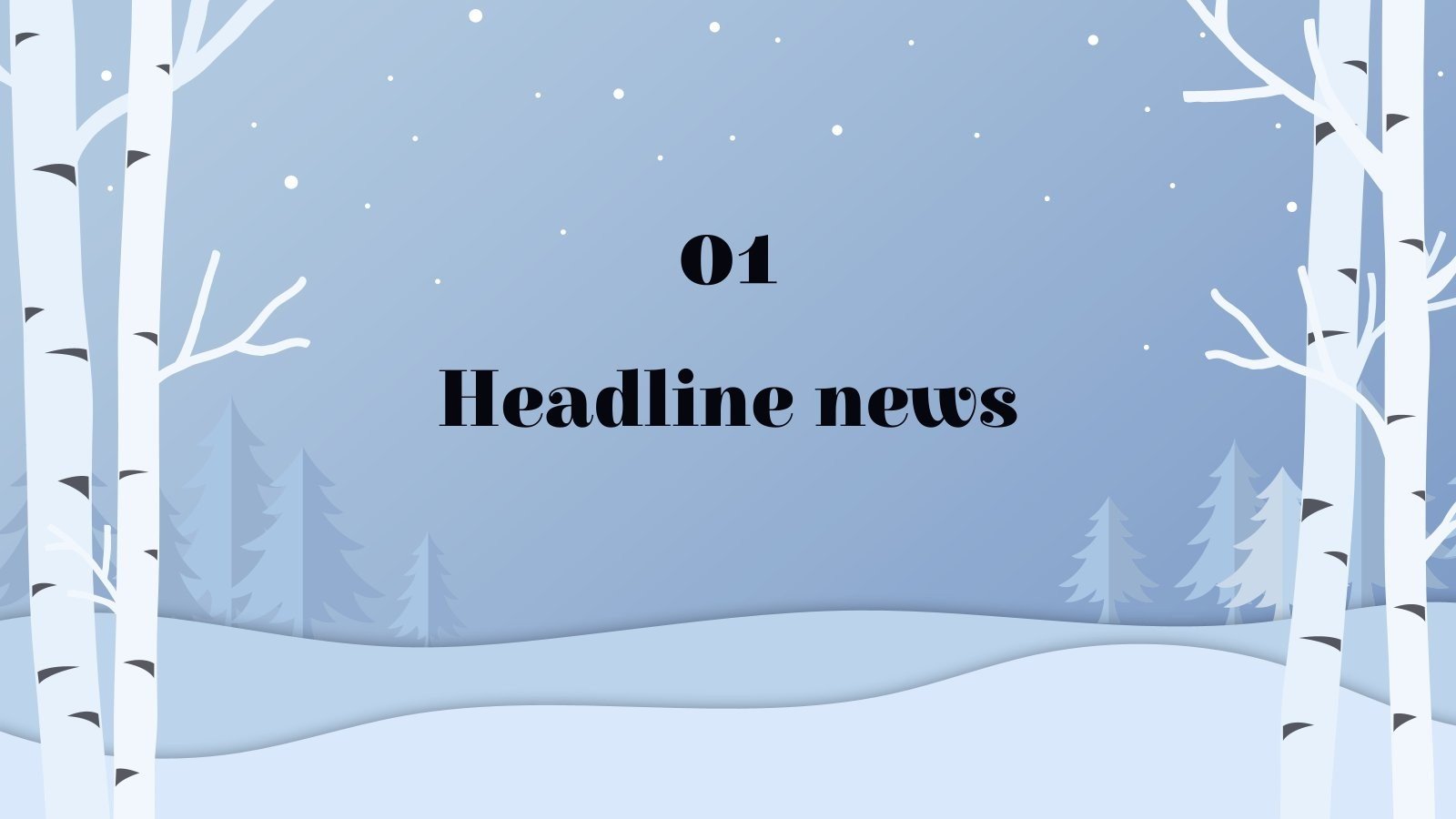 Winter Edition Newsletter | Google Slides & PowerPoint