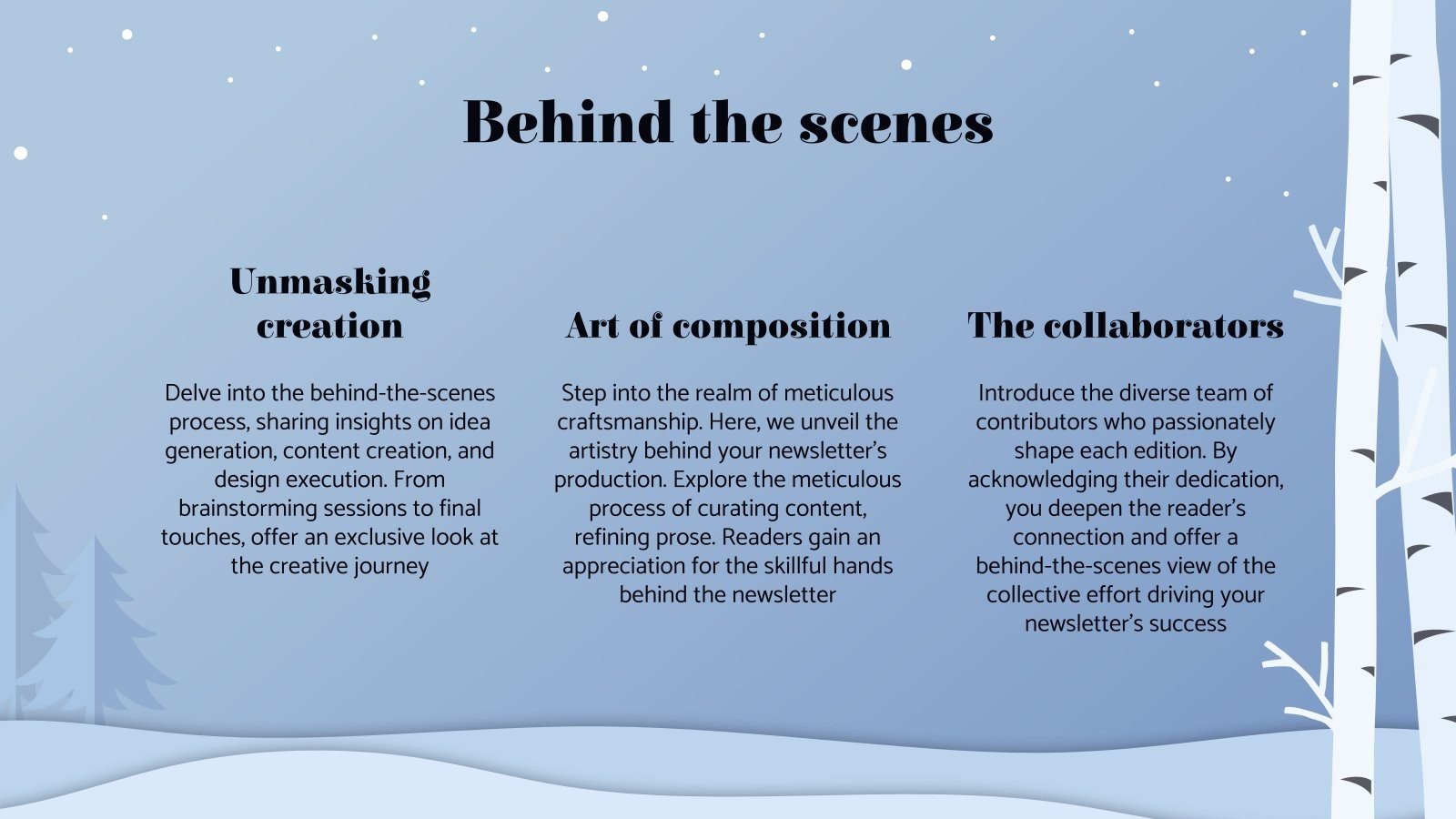 Winter Edition Newsletter | Google Slides & PowerPoint