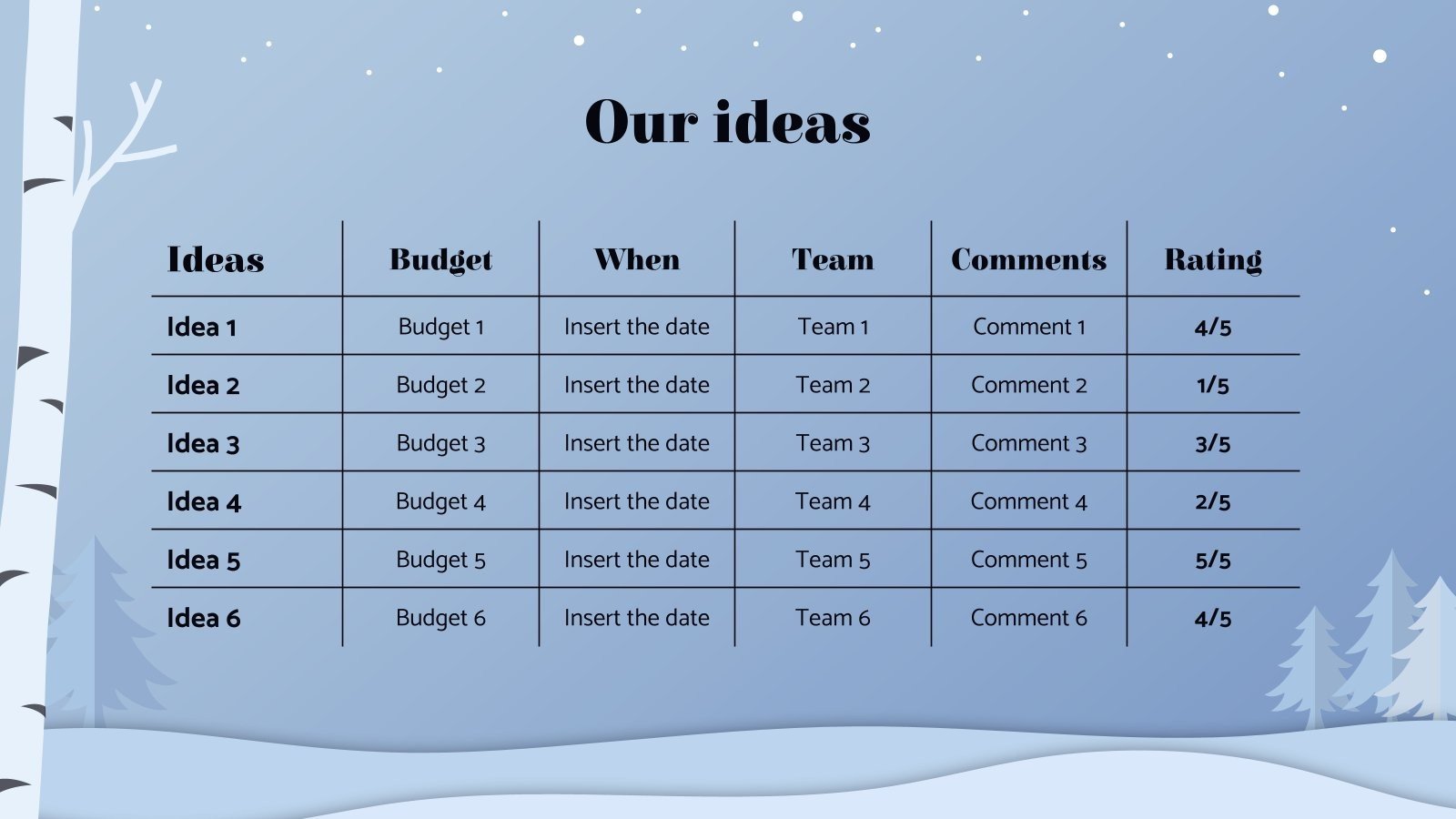 Winter Edition Newsletter | Google Slides & PowerPoint